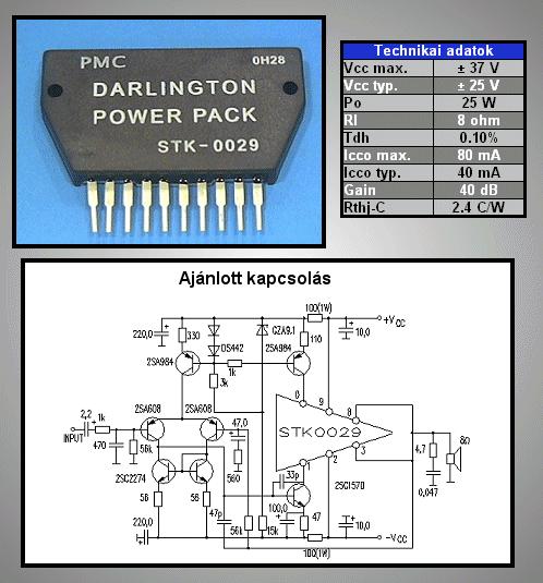 NF+POWER AMP. ±37V 5A >35W STK0029