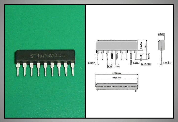 DC MOTOR CONTR.4.5-18V 0.5A 9p TA7291S