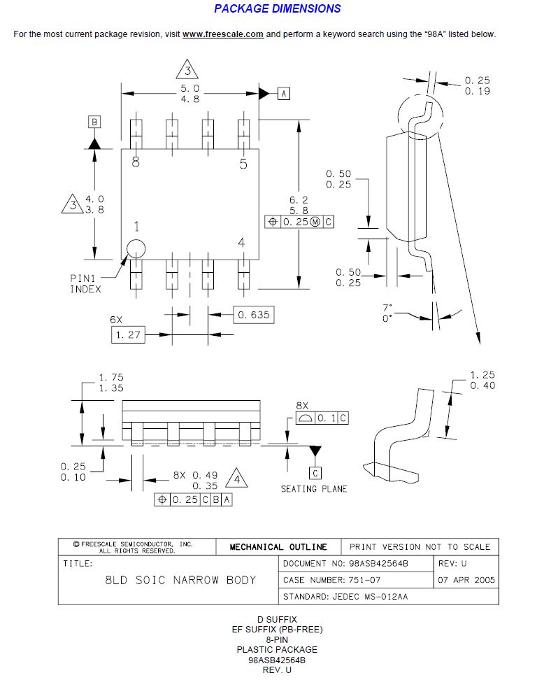 ISO K-LINE SERIAL INTERFACE 8p. MC33290D