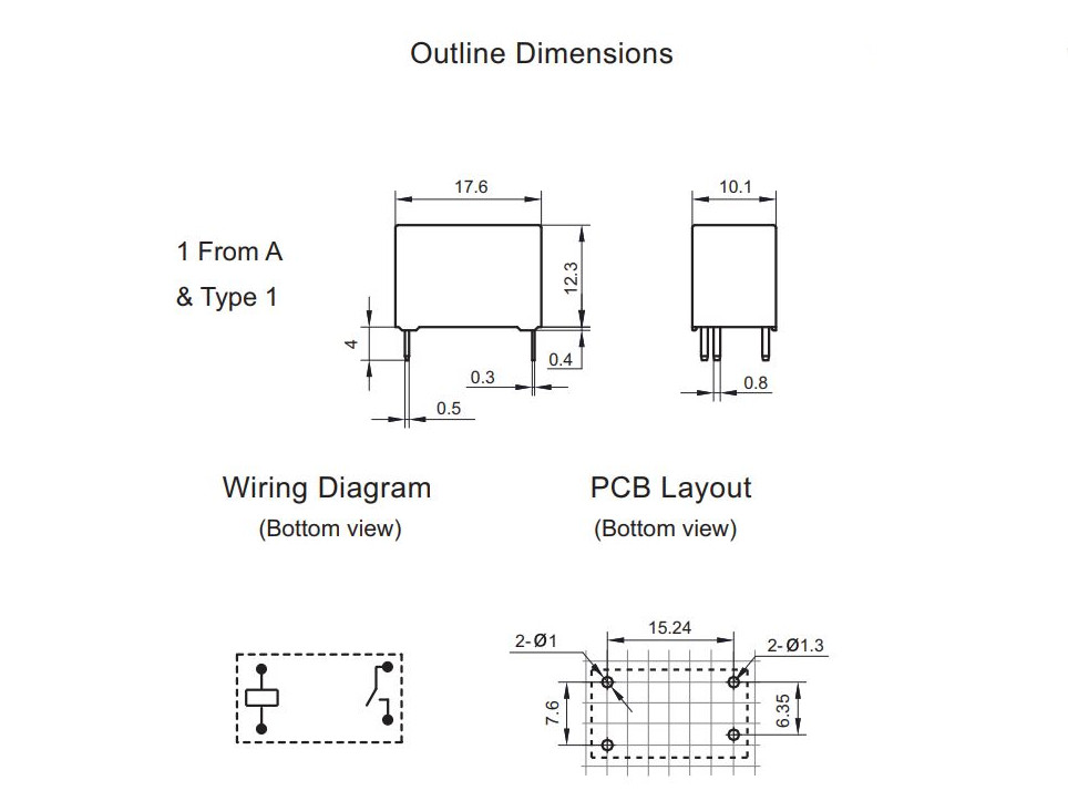 Relé 1x250V 10A 24VDC 4p. HF32FA-G/024-HSL1 RELAY-HF32FAG/024HSL1